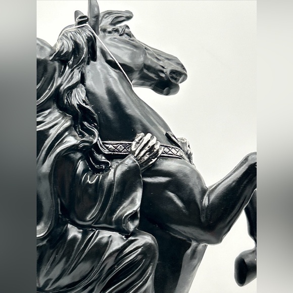 Gemmy | Holiday | 4 Halloweengothic Grim Reaper Riding Rearing Black ...